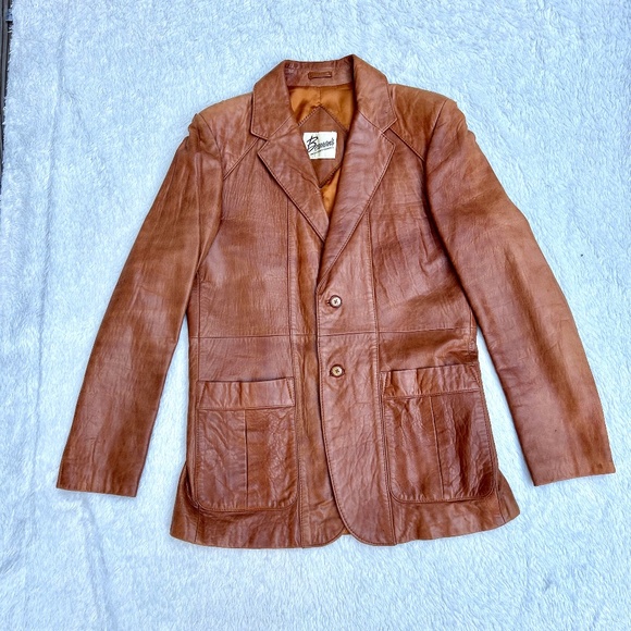 Berman's | Jackets & Coats | Vintage Leather Jacket L | Poshmark